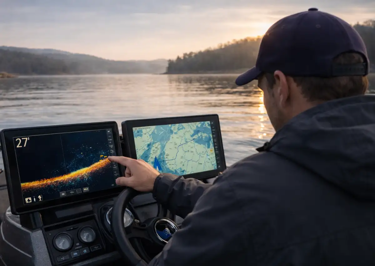 Winter Bass Fishing with Forward-Facing Sonar on Southern Lakes ...